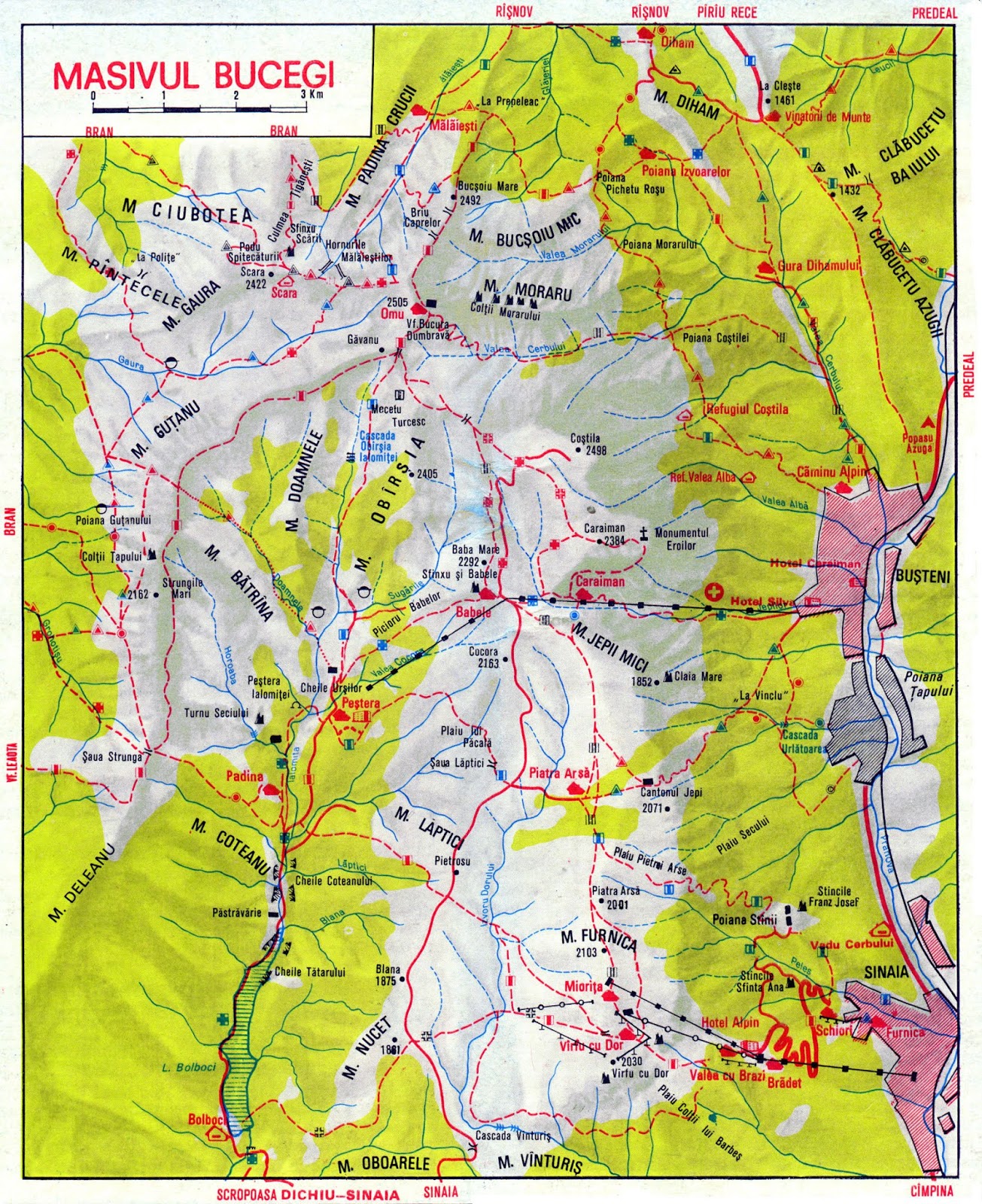 Trasee montane in Munții Bucegi