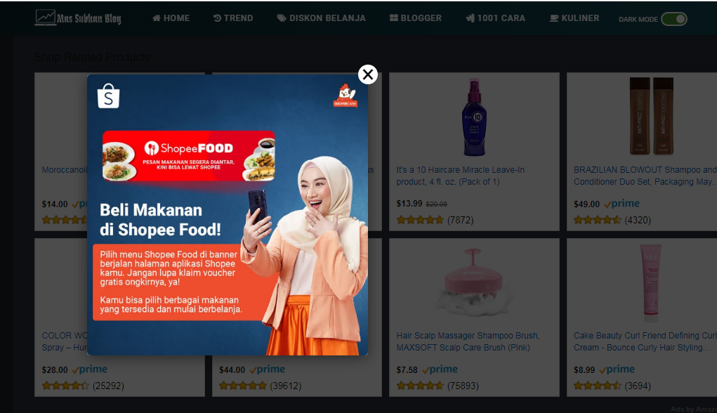 Cara Membuat Popup Banner Floating Besar Cara Membuat Popup Banner Di ...