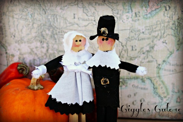 Clothespin Pilgrims - Giggles Galore