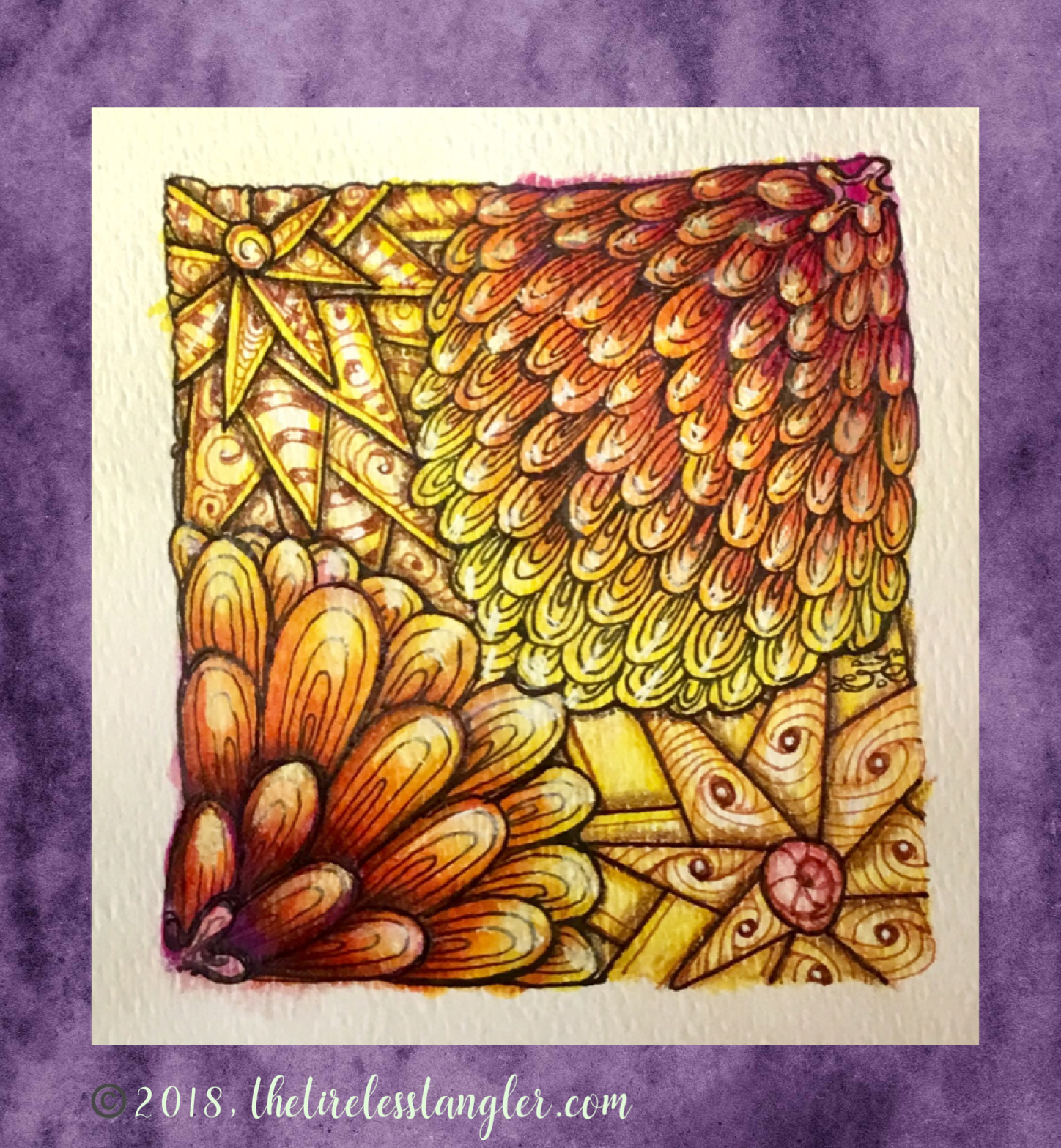 Tickled To Tangle: "It's a String Thing" #241 Tiles