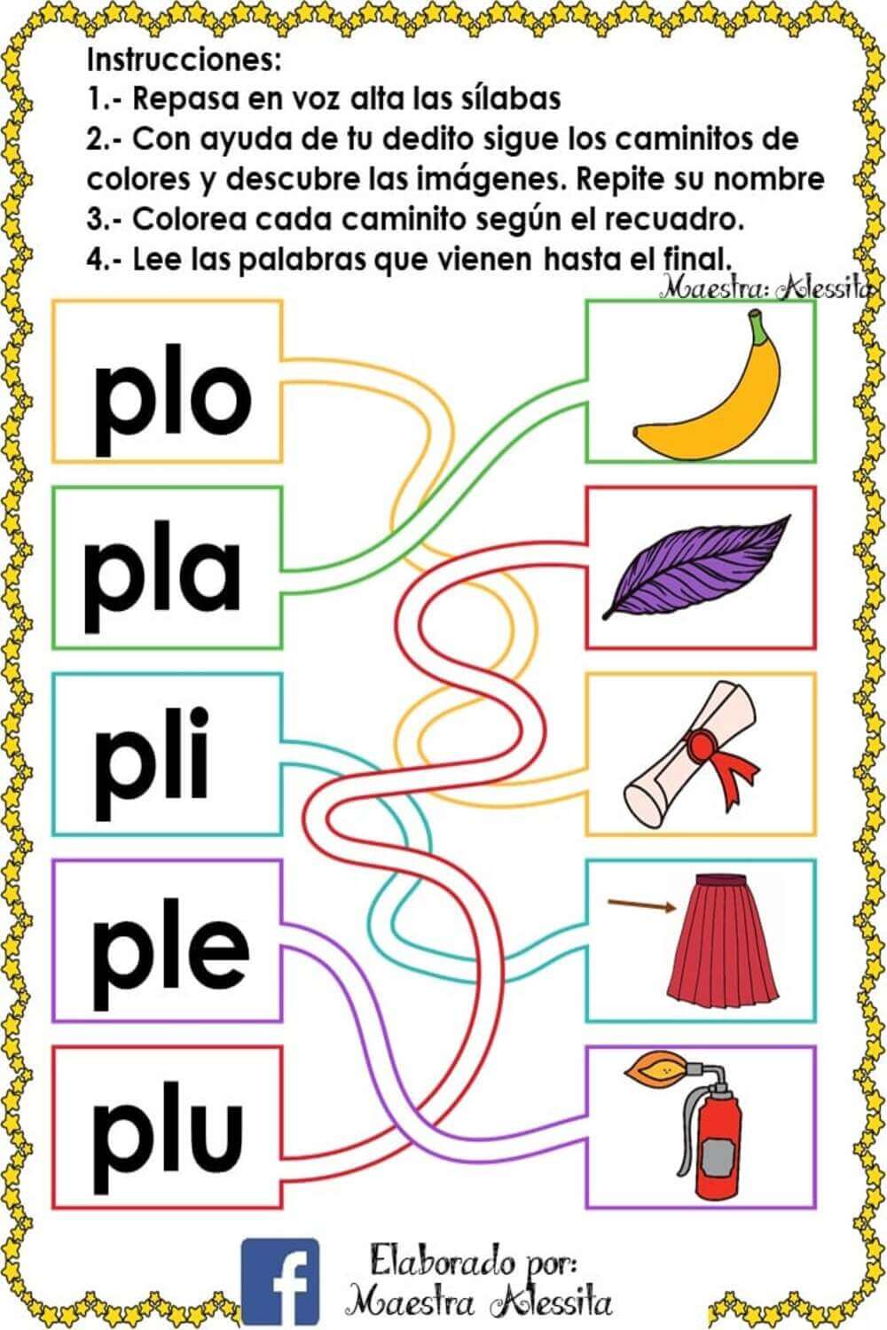 Cuaderno para Trabajar Sílabas Trabadas | Materiales Educativos para ...