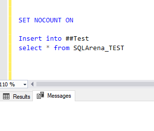 How to Hide Rows Affected Message in SQL Server - SET NOCOUNT - SQLArena
