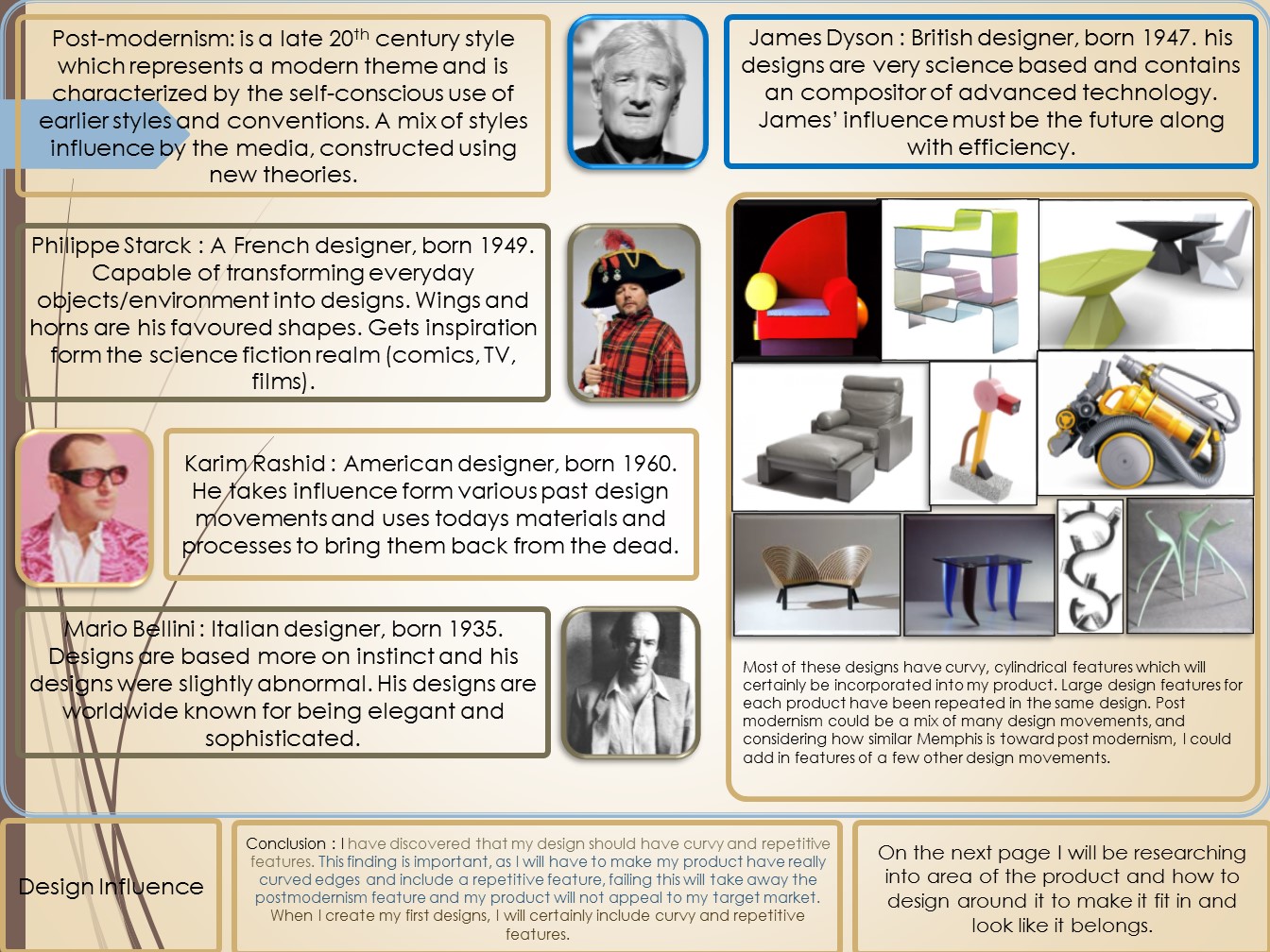 GCSE Product Design: Researching the designer & Era or Culture