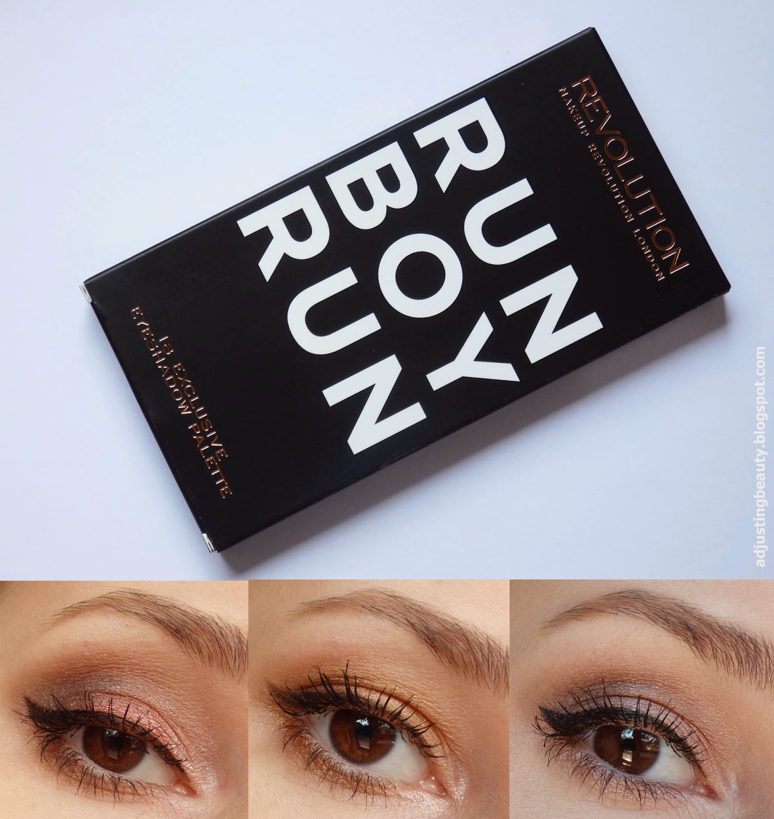 Review: Makeup Revolution Run Boy Run eyeshadow palette - Adjusting Beauty