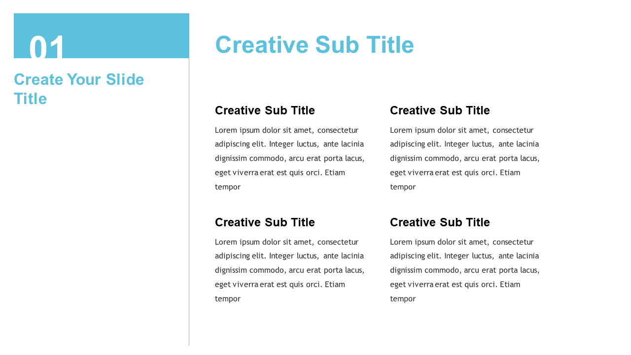 Vertical Split PowerPoint Templates - PowerPoint Free