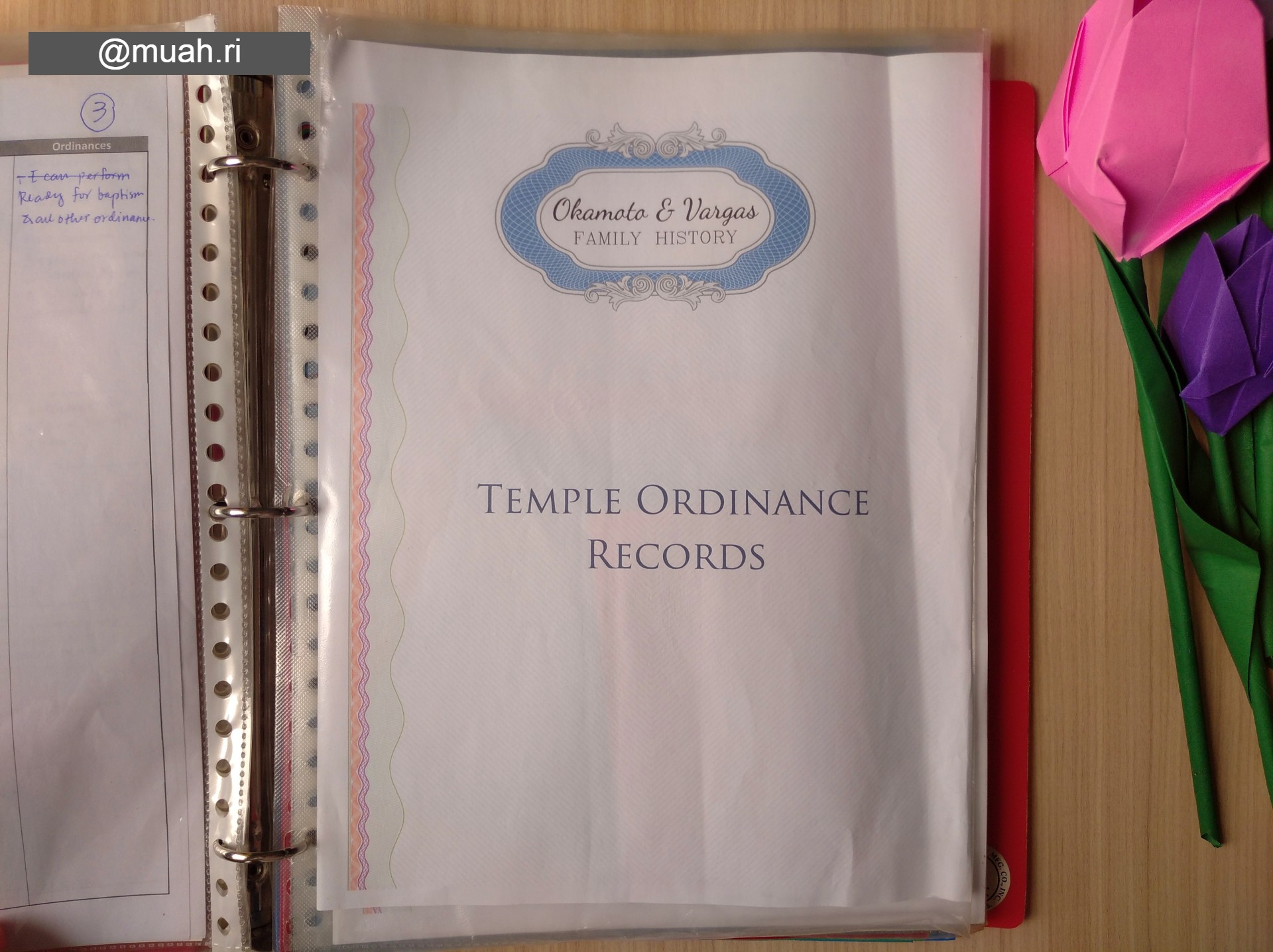 Family History Binder