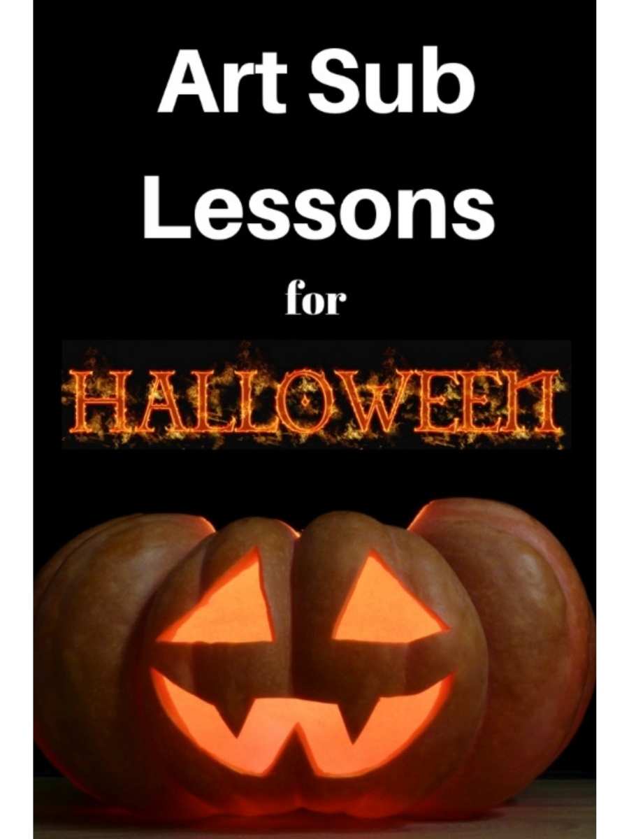 Art Sub Lessons: Halloween Art Lesson Plans for Elementary