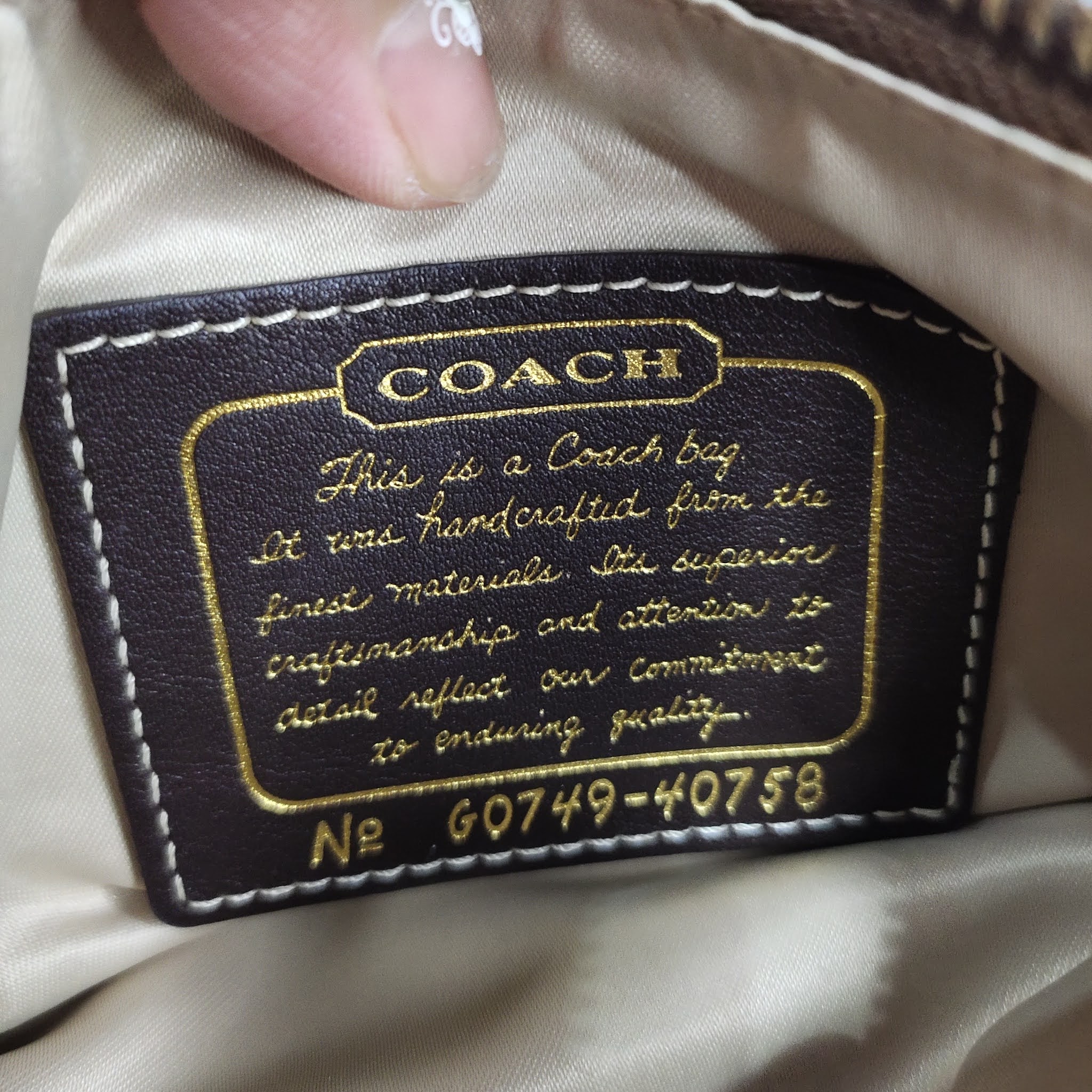 COACH SIGNATURE gold STRIPE SWINGPACK#40758 | wardrobe fashion