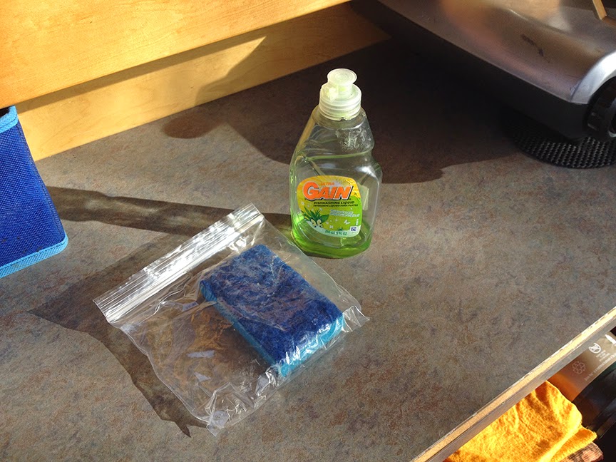 Tiny Yellow Teardrop: What do we keep in the teardrop galley?