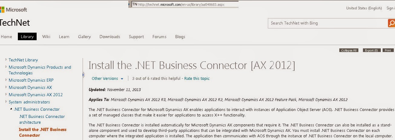 Procedure to install Business Connector