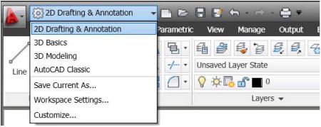 เขียนแบบ AutoCAD: Quick Access Toolbar and Navigation (autocad 2011)