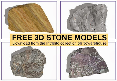 Malcolm's house at Oyster Cove: Free stone models
