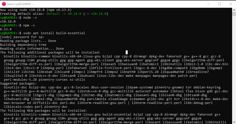 SPFx Development Environment setup using WSL 2 Distros in Windows 10
