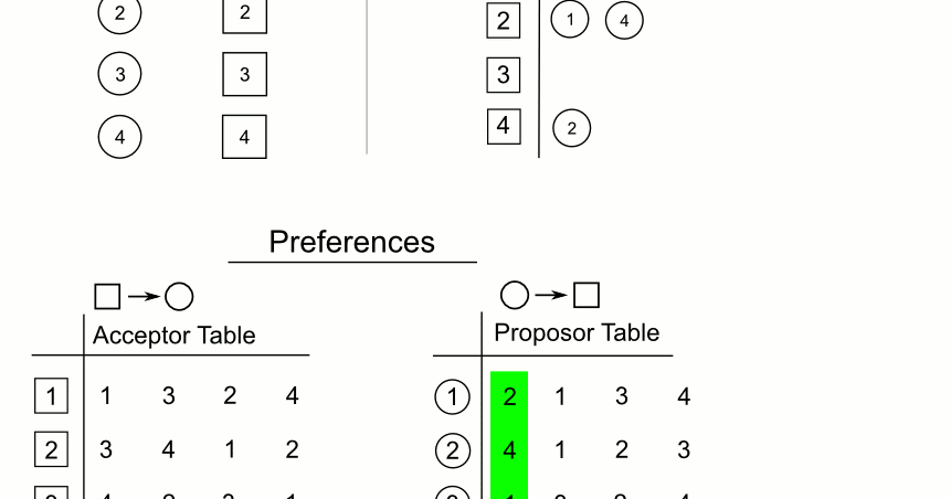 Stable Matching Algorithms (Stable marriage problem)