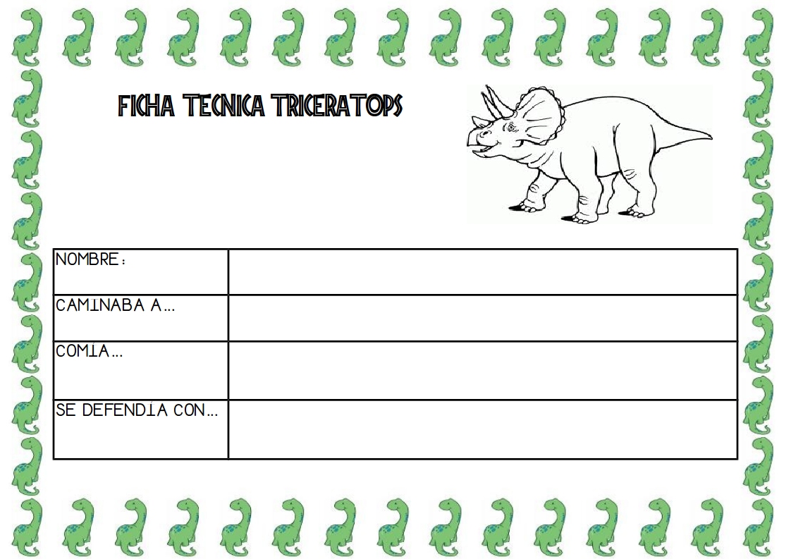 Recursos d'un mestre d'infantil: PROYECTO DE LOS DINOSAURIOS: FICHAS ...