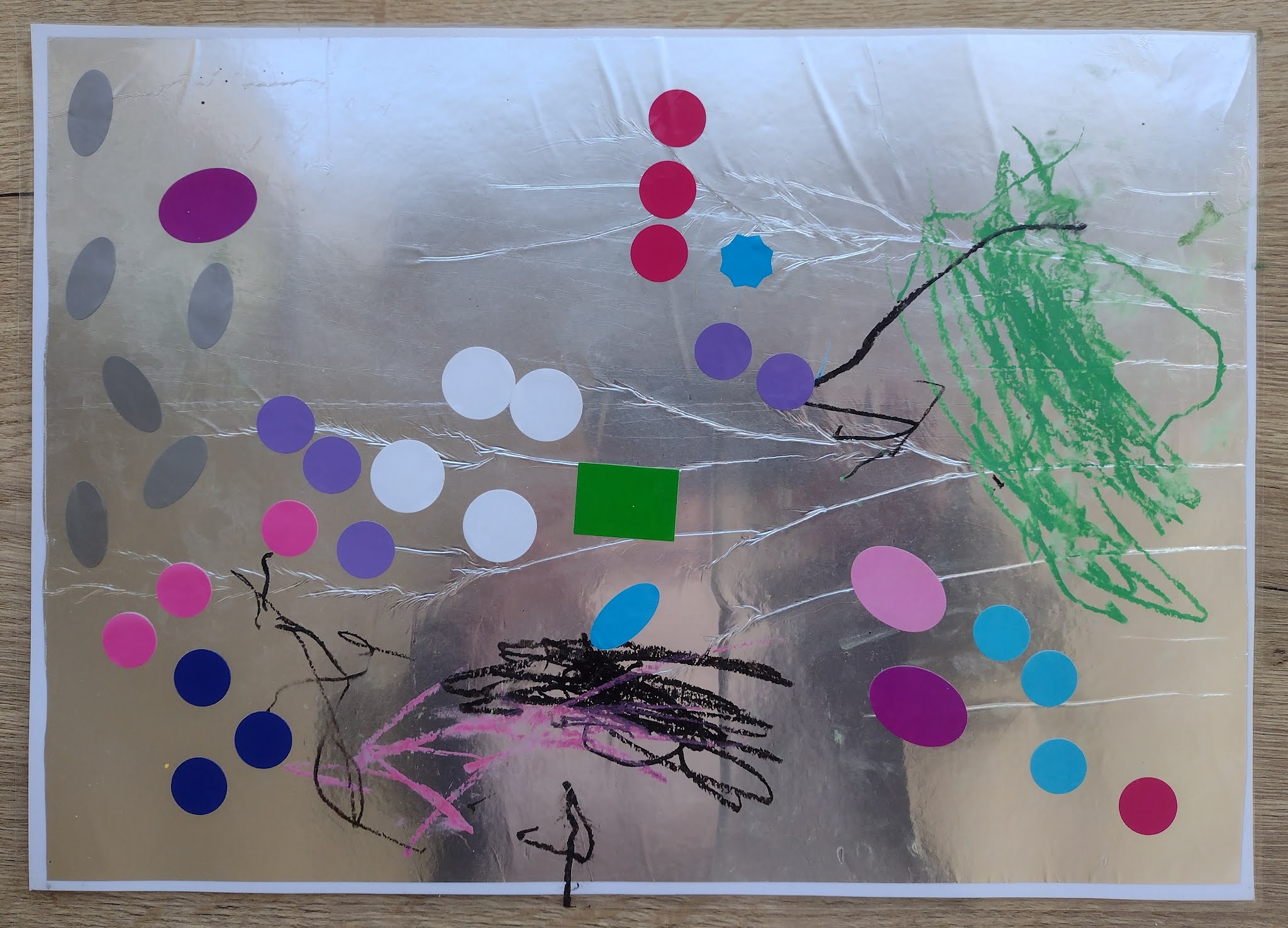 Le Journal de Nounou Sophie: Petit collage de gommettes