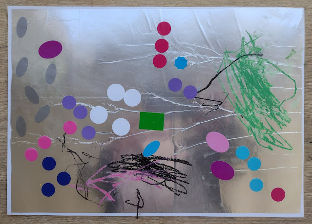 Le Journal de Nounou Sophie: Petit collage de gommettes