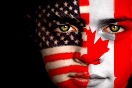 Canadian Flag Face Paint - Canadian Flag