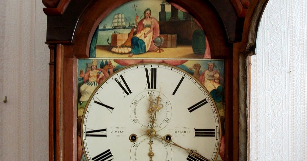 The Lothians: An 1860's Scottish Grandfather Clock by James Peat, Carluke