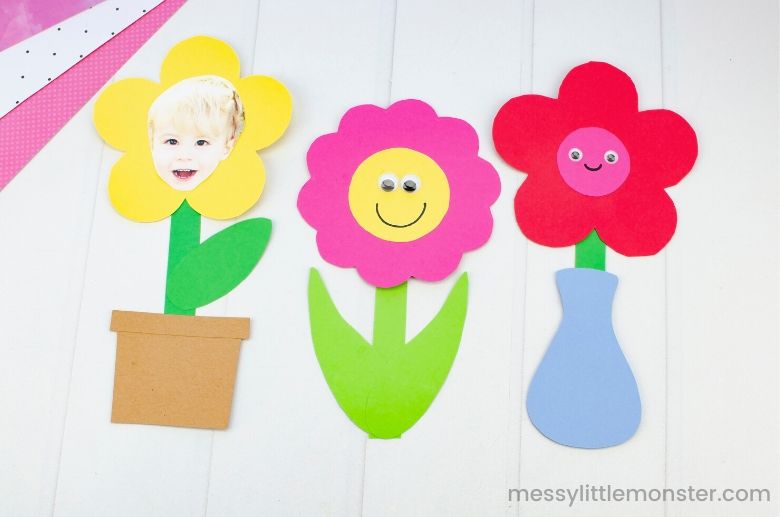 Flower Template for Mix & Match Flower Craft - Messy Little Monster