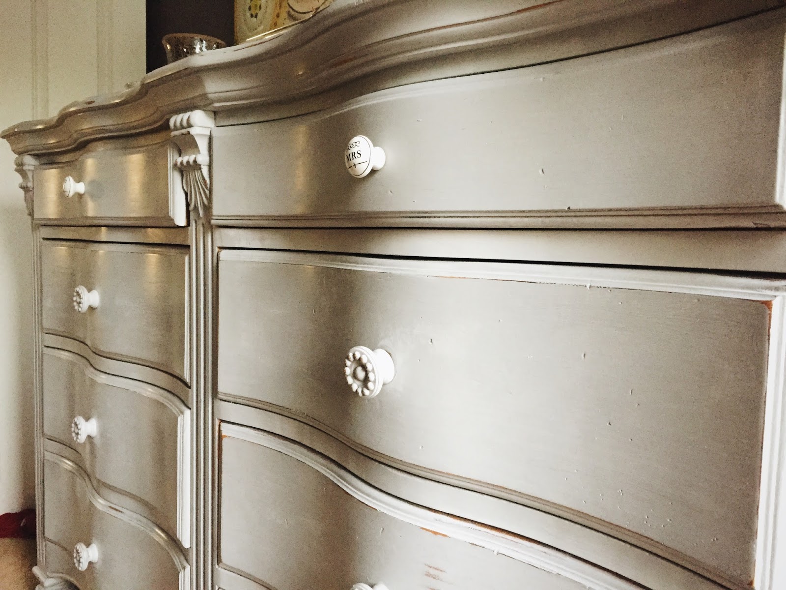 Paris Grey Dresser Makeover