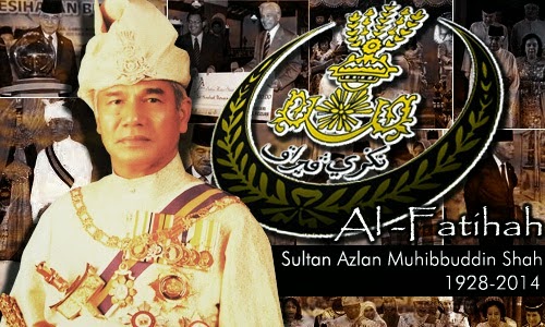 SULTAN PERAK, SULTAN AZLAN SHAH MANGKAT. - Stylo Sport