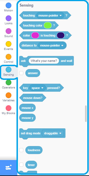 Penjelasan Tab Bar (Bagaian Code) Pada Scratch | Void Code