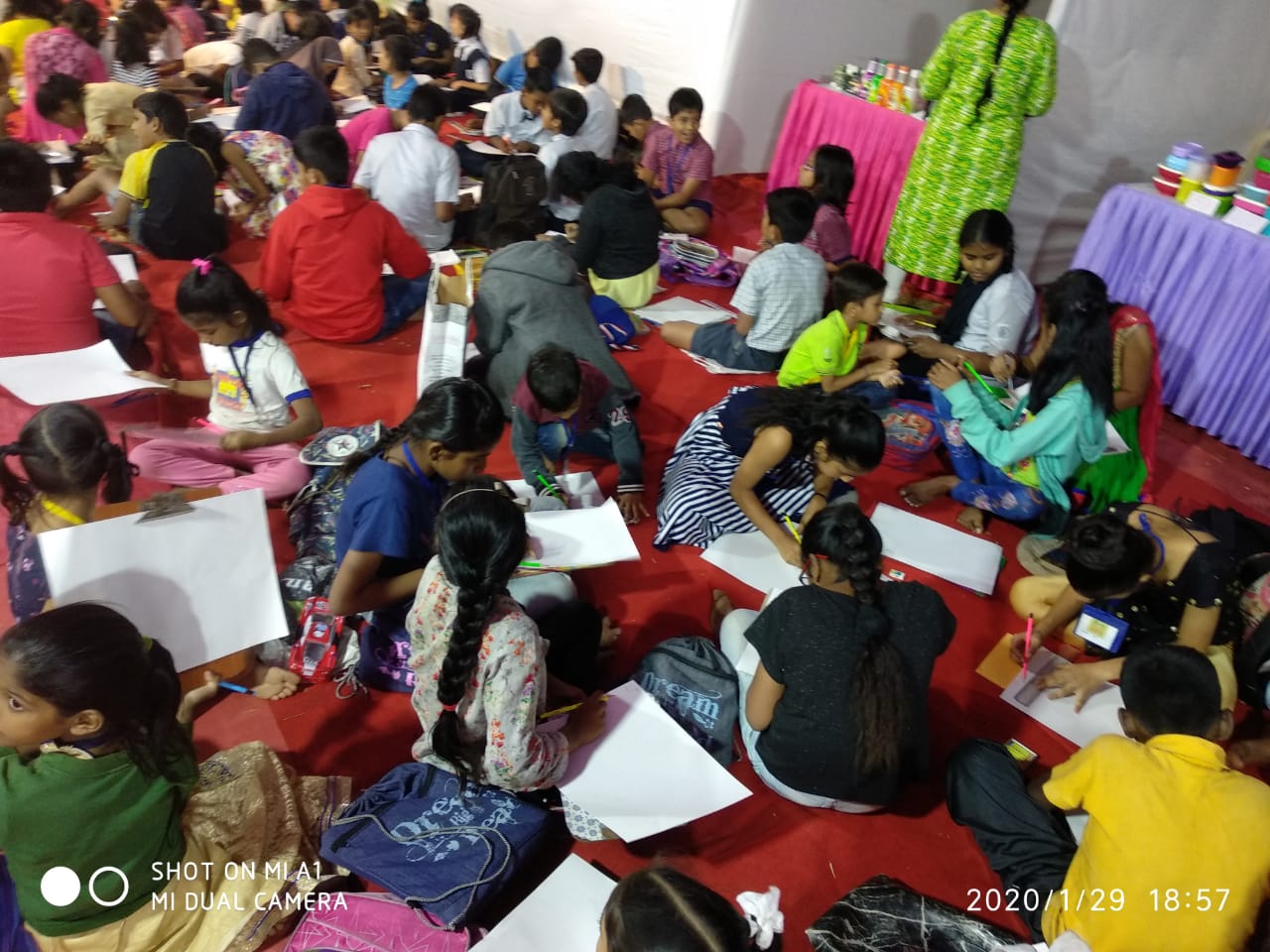 Drawing Competition Inter NGO - Saraswati Pooja 2020 ~ Trishul, (Non ...