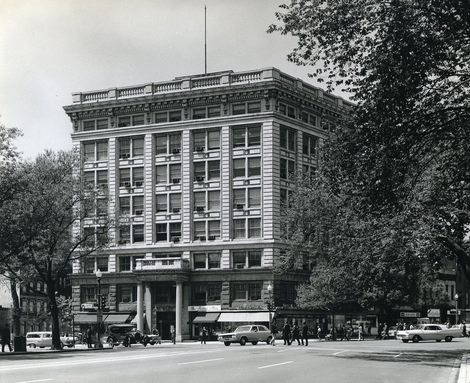 General Anson Mills And His Office Building on Pennsylvania Avenue