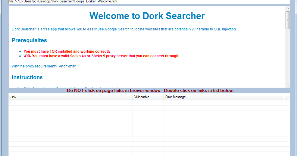 Dork Searcher new 2019