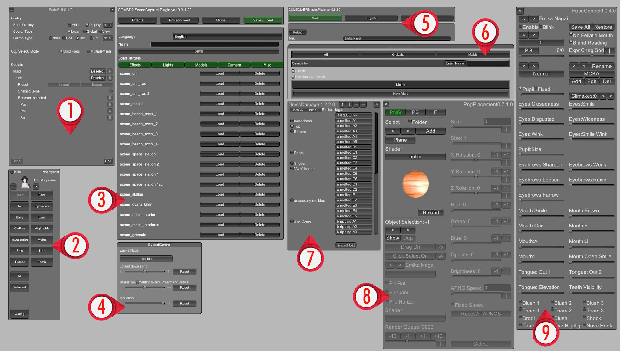 COM3D2 : Random Tips for Scene Creation ~ Lazy Stalker