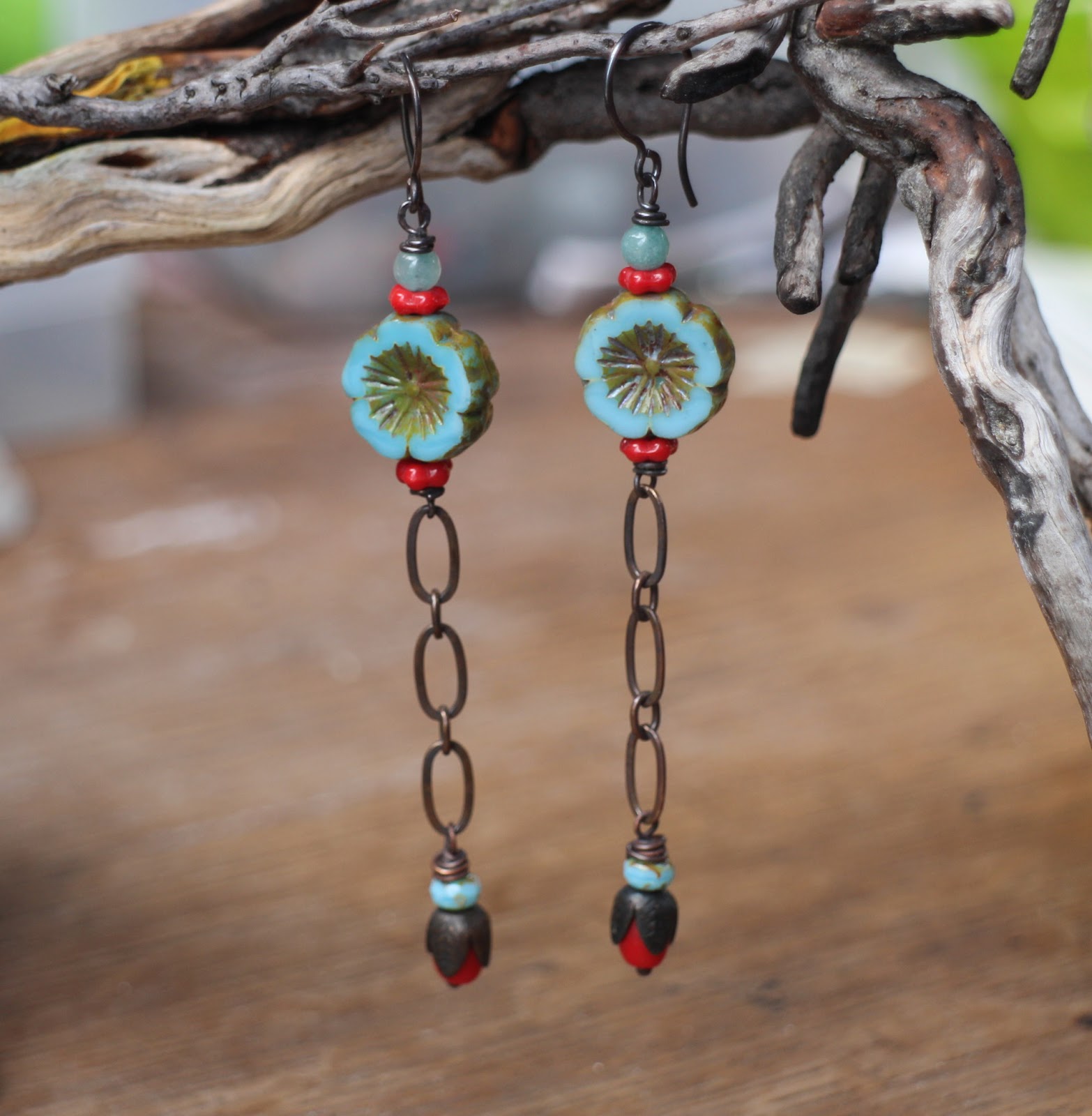 Beady Eyed Bunny: Stacked Earring Challenge Round Three