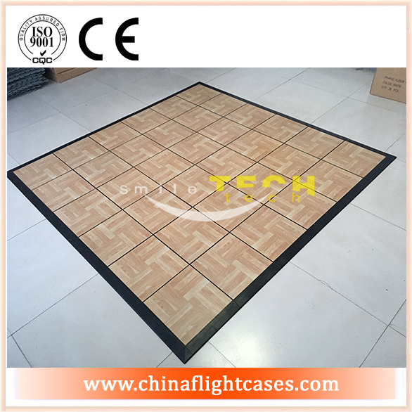 New PVC dance floor tiles with interlocking system