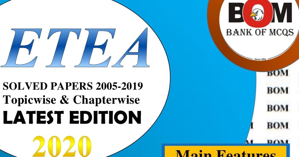 ETEA past papers Topicwise & chapterwise 2010-2019 [Free PDF download]