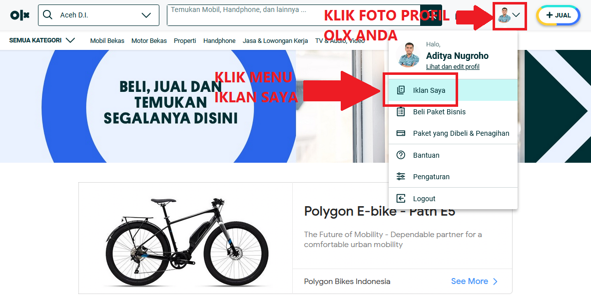 Cara Jual Barang & Pasang Iklan Gratis di Website OLX.co.id (Update ...