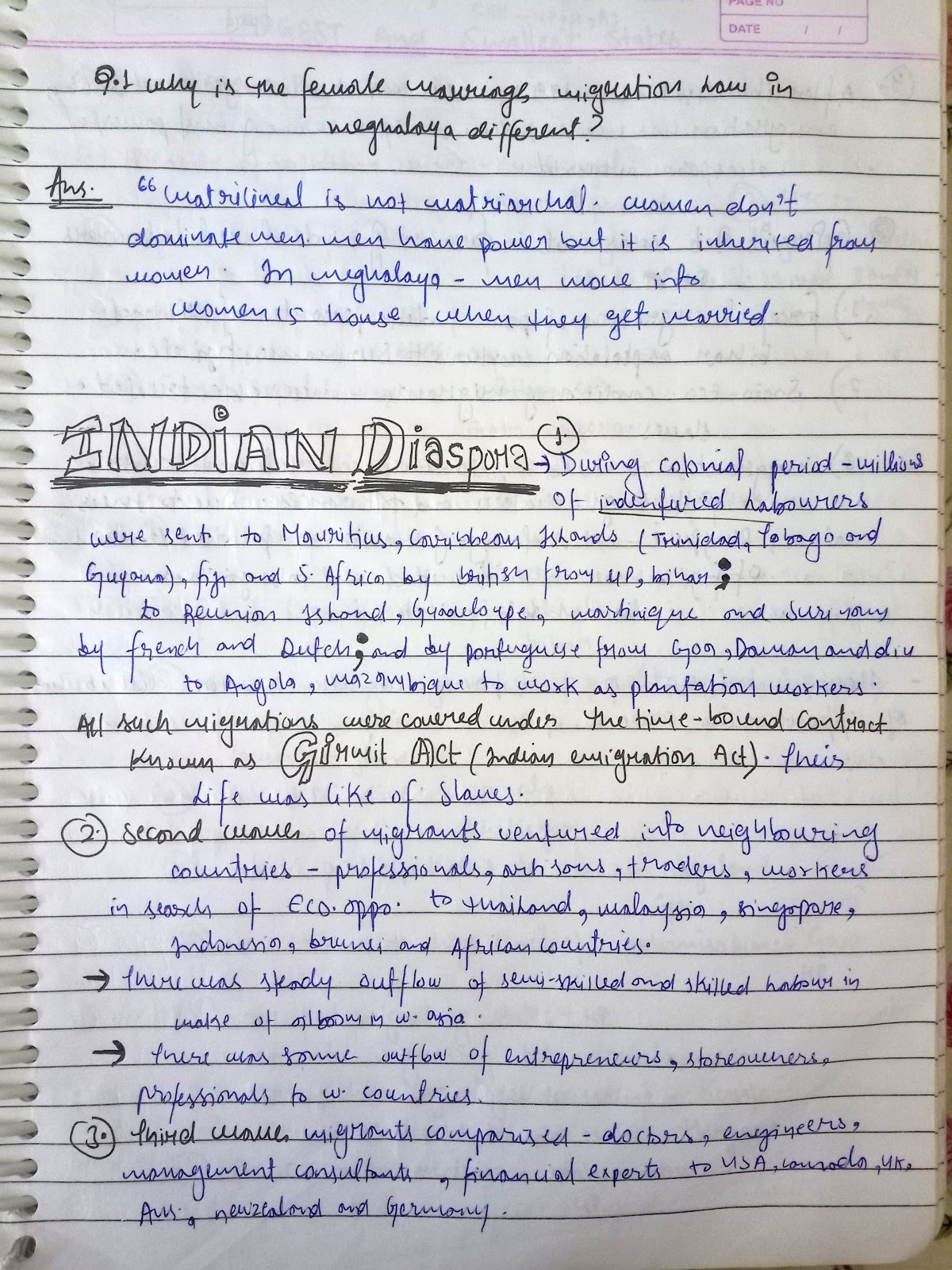 Migration - chapter 2 - [Geography] - Class 12th 'Humanities'