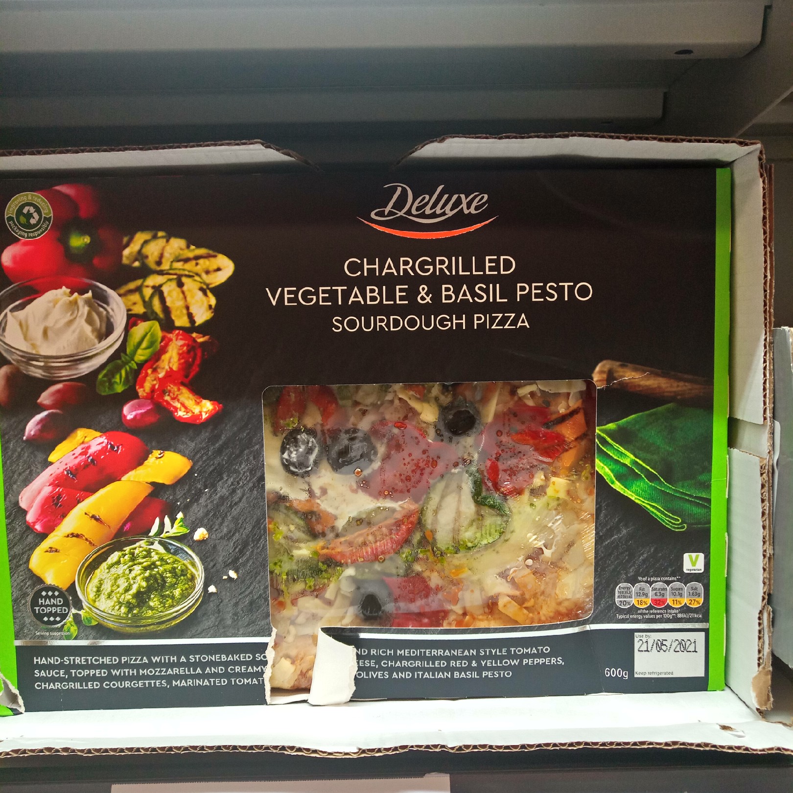 Supersupergirl's Food Reviews: Lidl Spicy Chicken arrabiata sourdough pizza