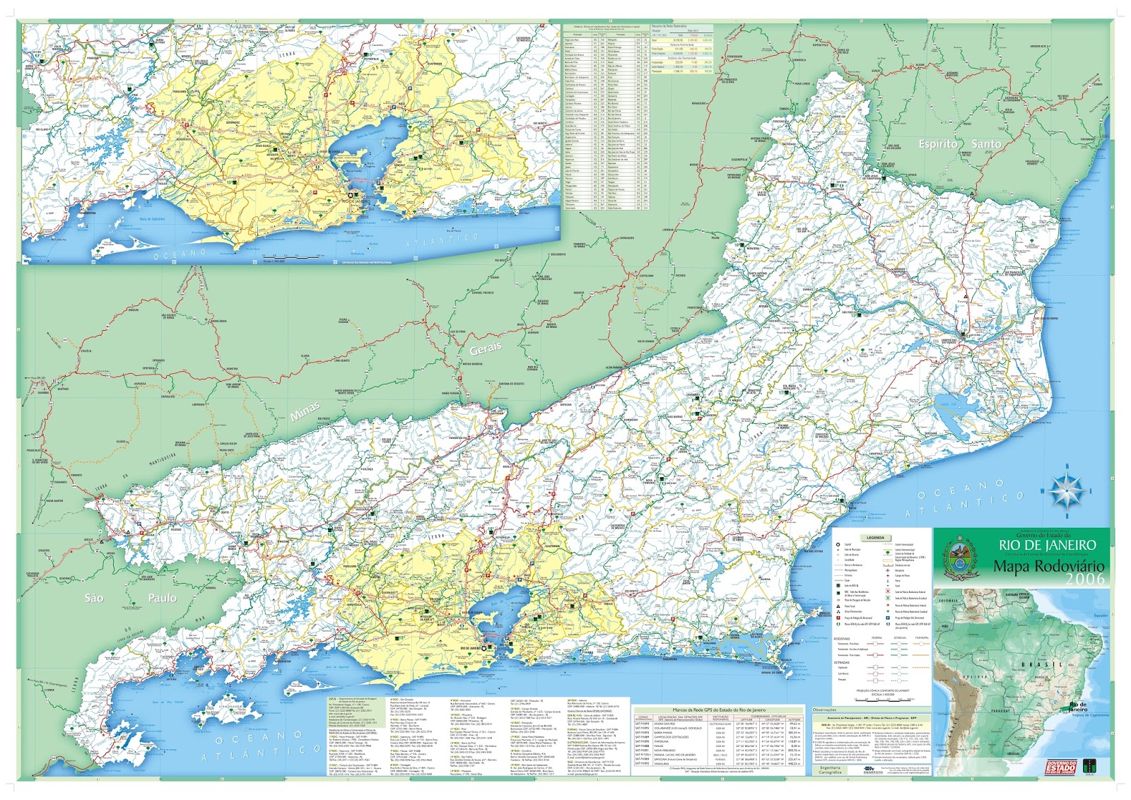 Mapas do Estado do Rio de Janeiro - Fox Press™