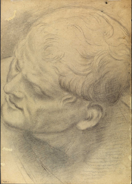 Spencer Alley: Italian Figures and Faces (Drawings) - 17th century