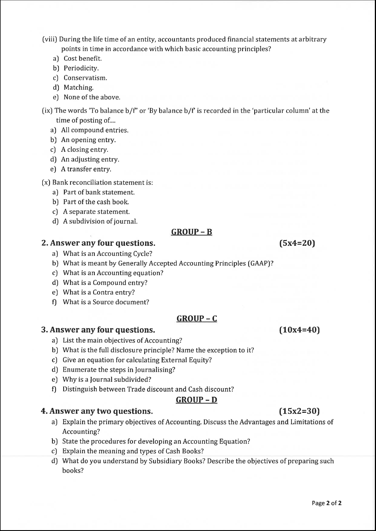 OSPU DIA basic accounting June 2018 Question Paper - University ...