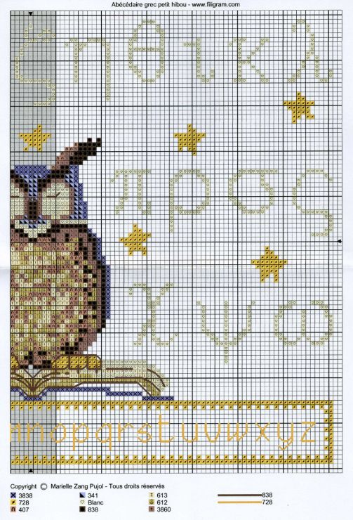 Χειροτεχνήματα: To ελληνικό αλφάβητο για κέντημα σταυροβελονιά / Cross ...