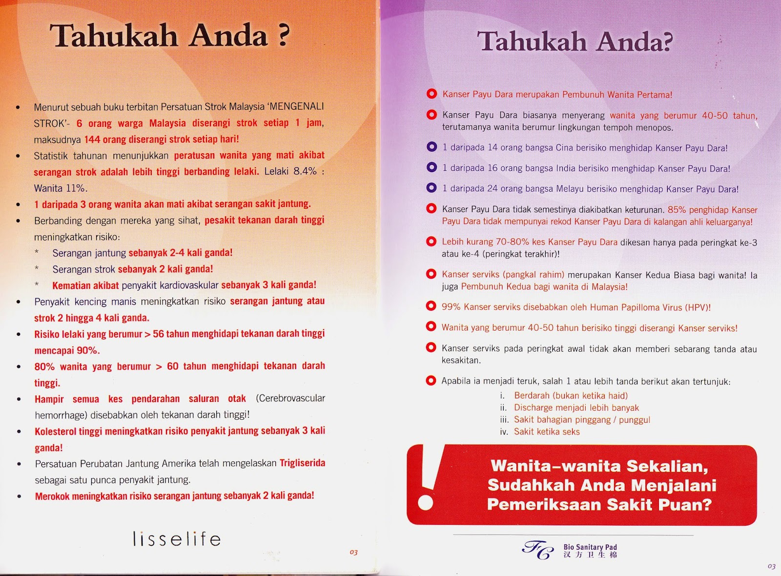 FAKTA KESIHATAN; TAHUKAH ANDA? ~ Panduan Hidup Sihat