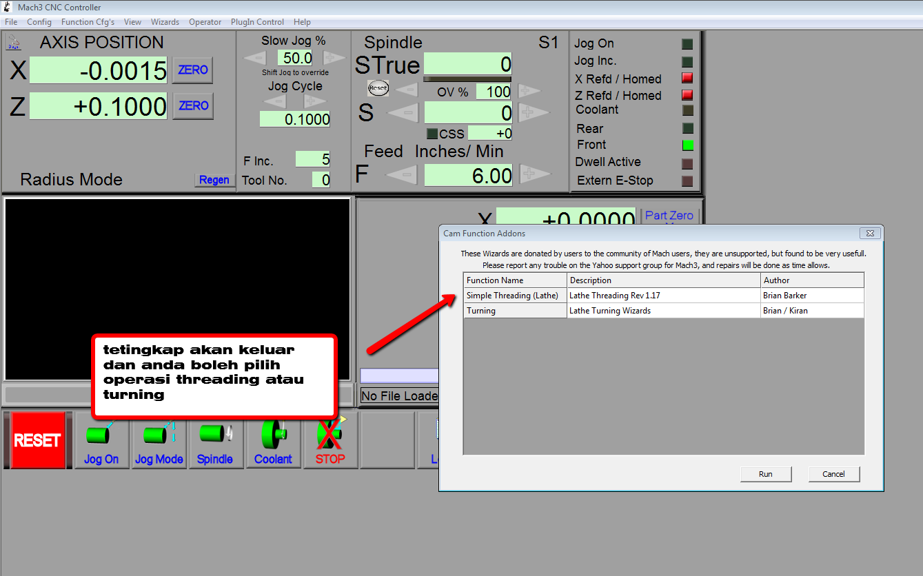 DIY CNC MACHINE: Menggunakan wizards untuk MACH 3 controller