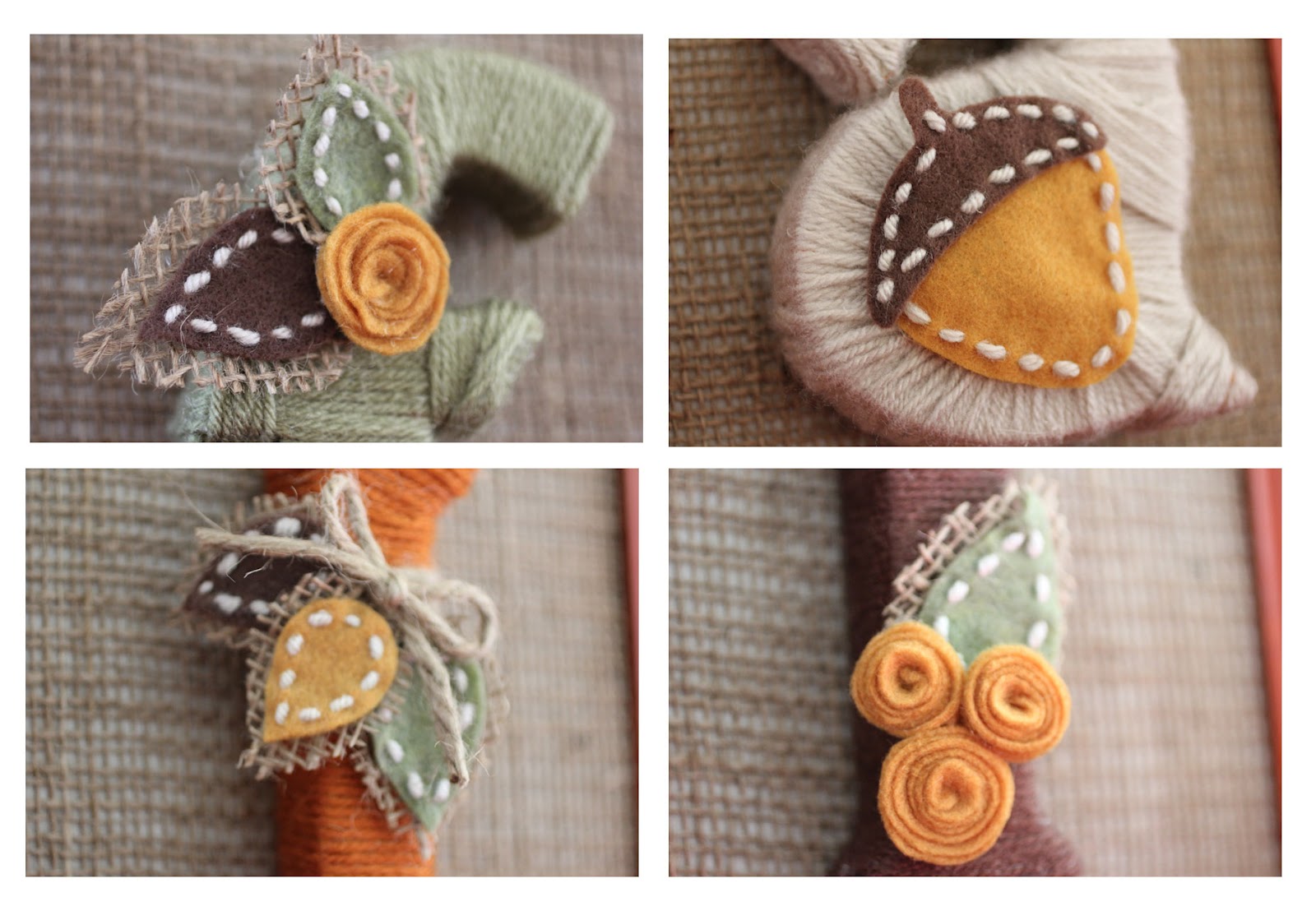 Yarn Wrapped Letters for Fall - Repeat Crafter Me