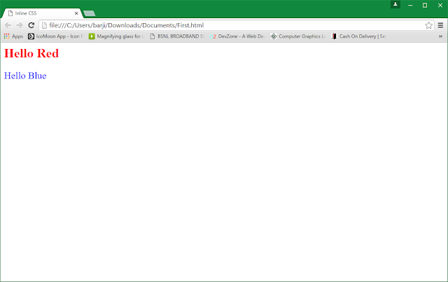 Use of Inline CSS in html | How to apply inline css Use of Inline CSS in html | How to apply inline css