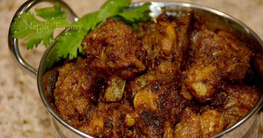 Nepali Tummy!!: Nepali Style Pan Fried Mutton (Khasi ko Bhuteko Masu ...