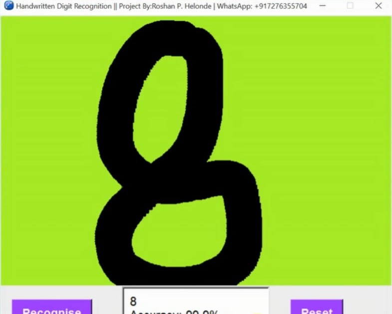 Python Code for Handwritten Digit Recognition Full Project Source code ...