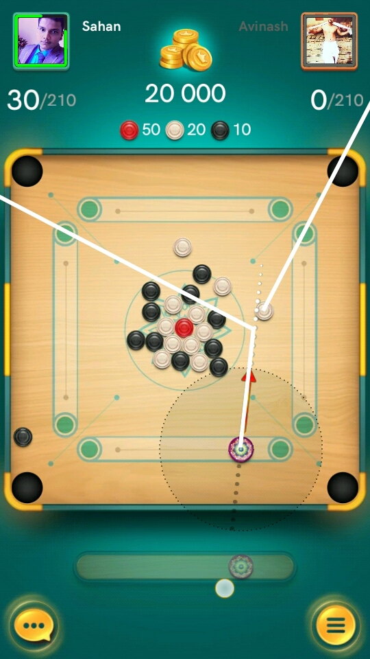 Carrom Disc Pool Game එක හොරට ගහමු