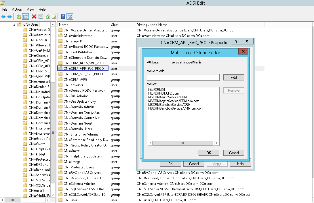 Tech World: Configure SetSPN for Dynamics CRM ADFS implementation