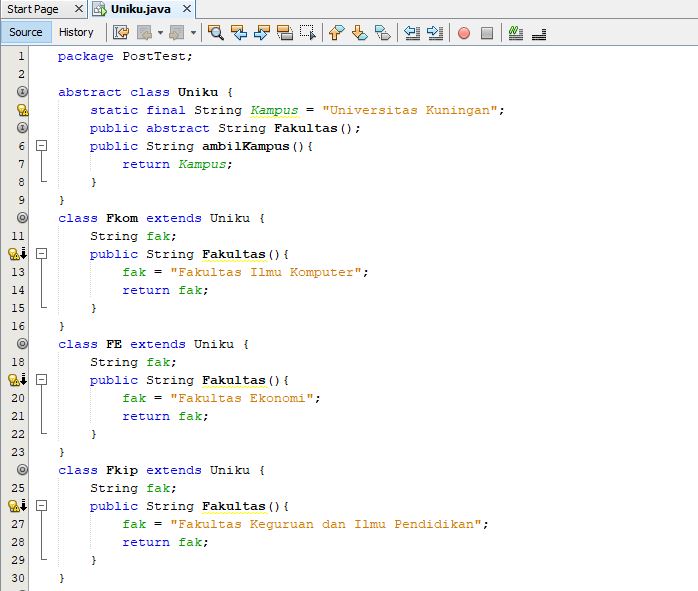 Praktikum Pemrograman Berorientasi Objek (PBO) Modul 7 (Java)